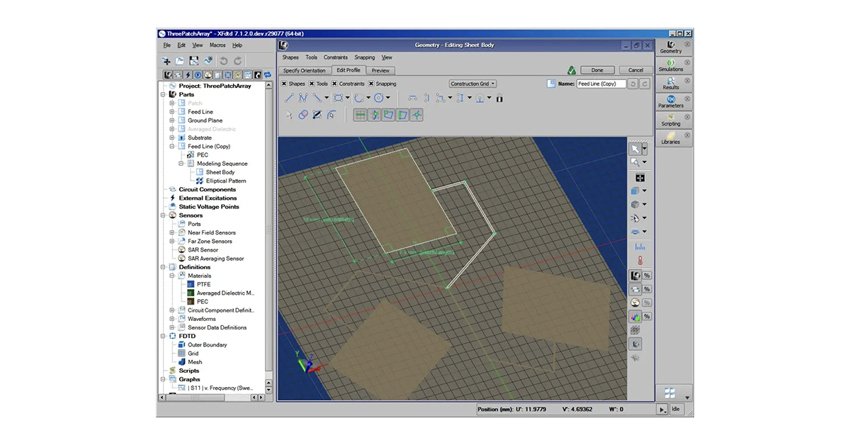 XFdtd® Parameters Everywhere | Remcom